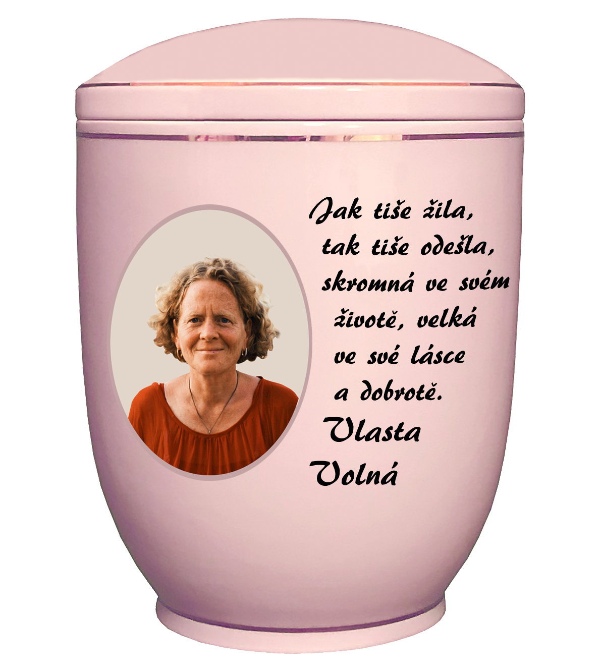 Urna Diamant Růžová - www.ceske-urny.cz